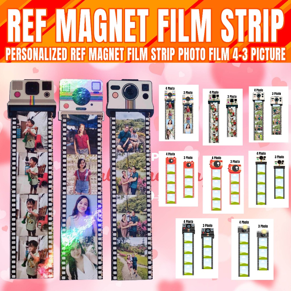 PERSONALIZED REF MAGNET FILM STRIP PHOTO FILM 4-3 PICTURE | Shopee ...