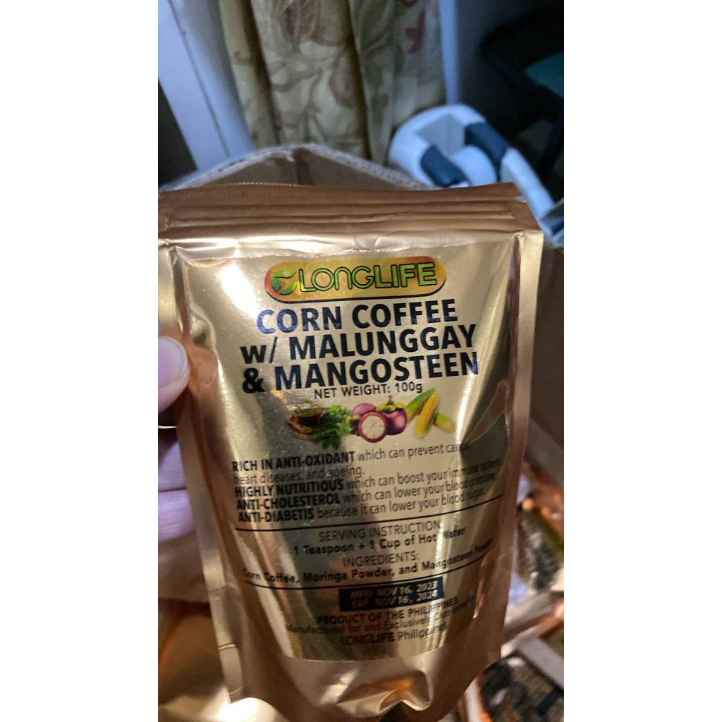 Corn Coffee w/ Malunggay & Mangosteen 100g (Beware of Fake) | Shopee ...