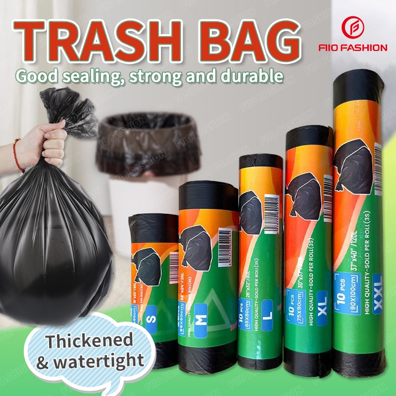 Trash Garbage Bag Small/Medium/Large/XL/2XL per Roll (Can be used for ...