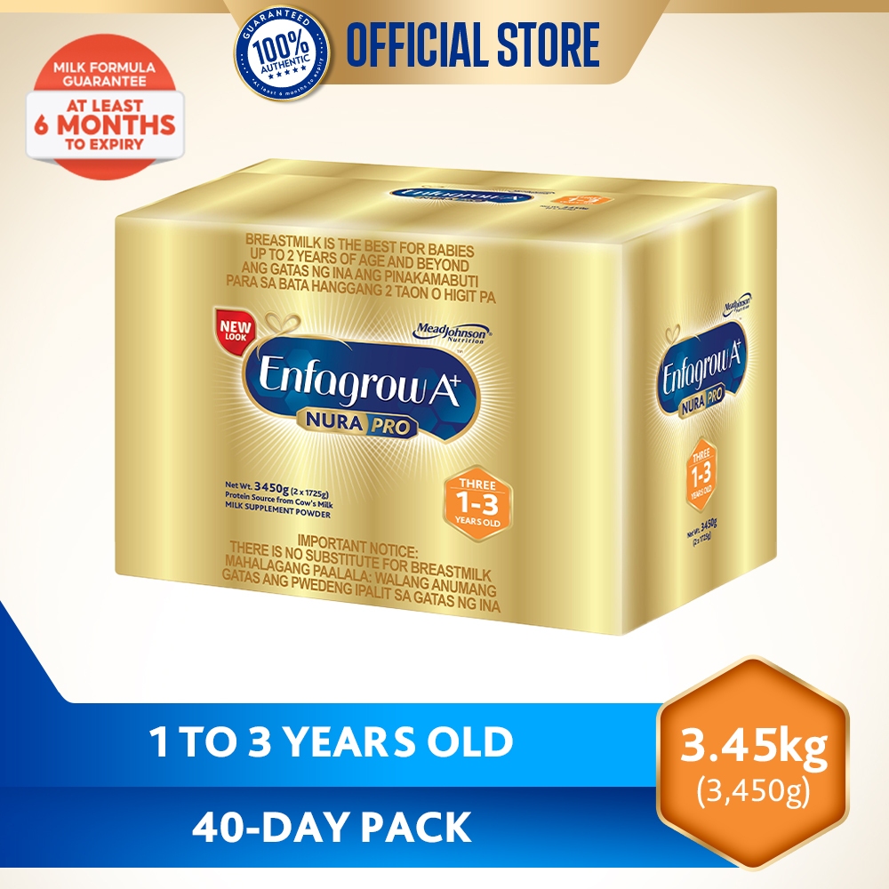 Enfagrow A+ Three Nurapro Milk Supplement Powder for Children 1-3 Years ...