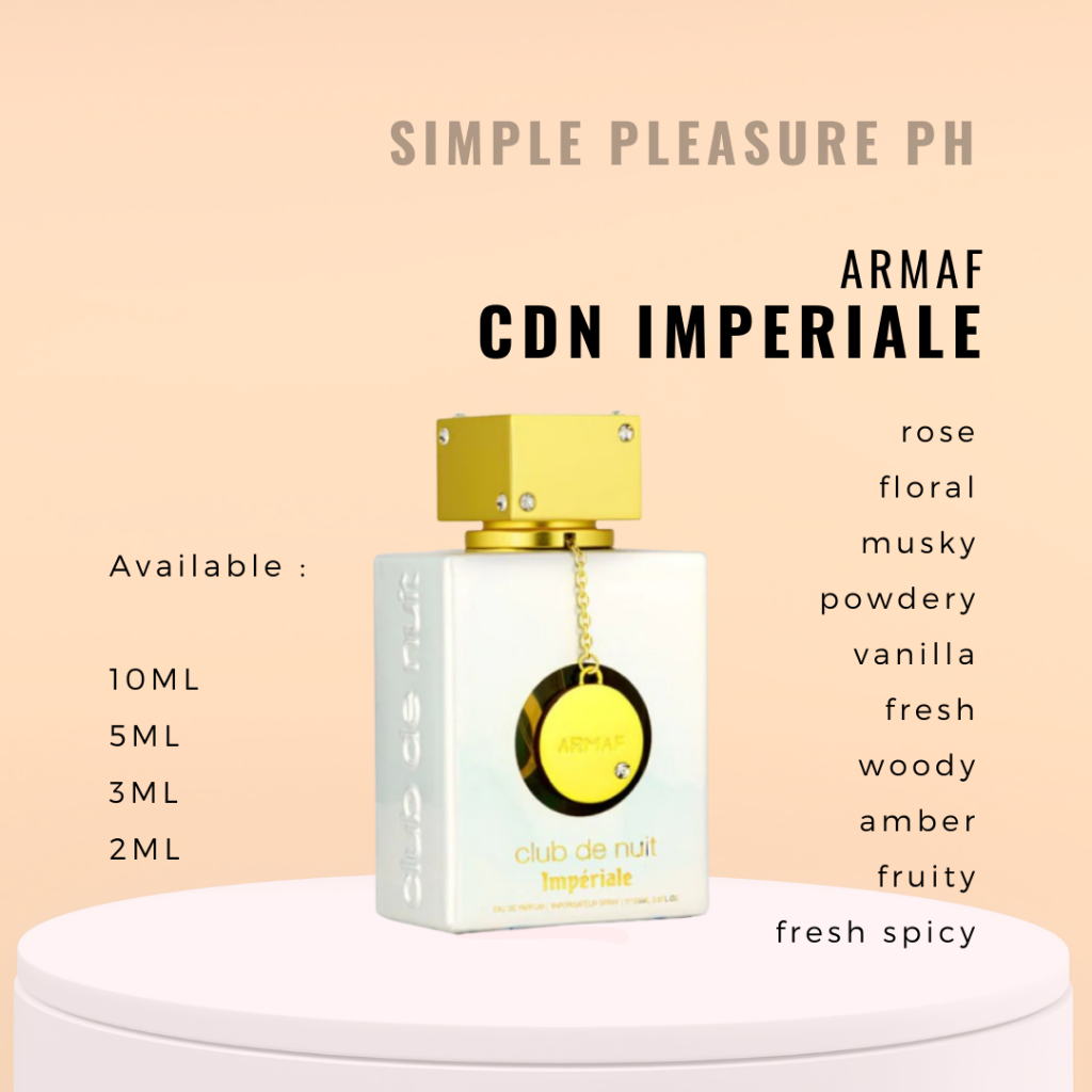 SP ARMAF Club De Nuit Imperial Decant (PDM Exclusif Dupe) | Shopee ...