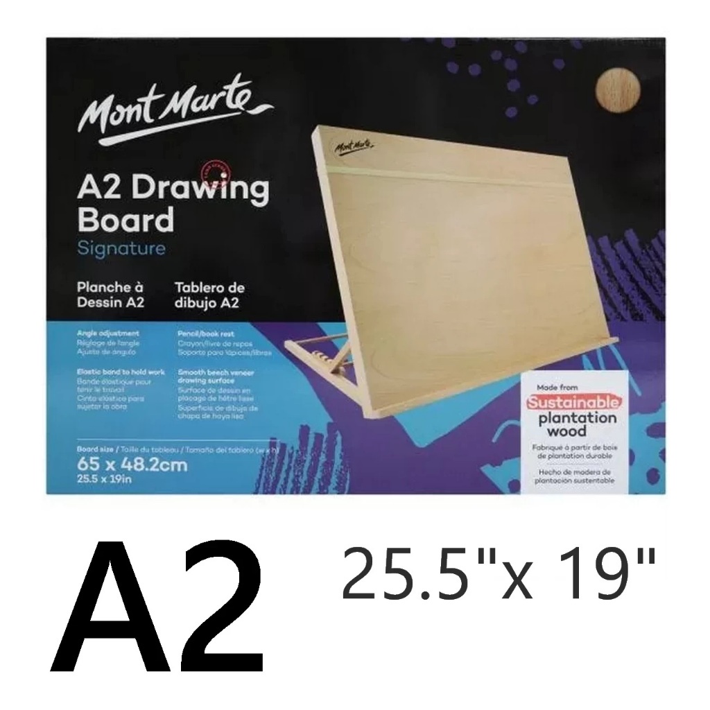 Mont Marte A2 size DRAWING BOARD (65 x 48.2 cm) or 19 x 25.5 inches ...