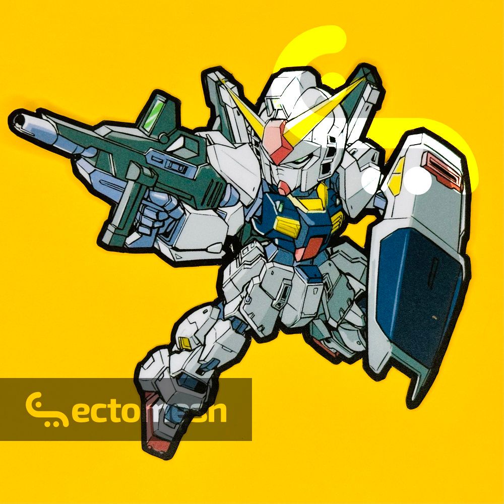 RX-178 Gundam Mk-II AEUG SDCS Pose A - Vinyl Waterproof Car Sticker by Ectomesh | Shopee Philippines