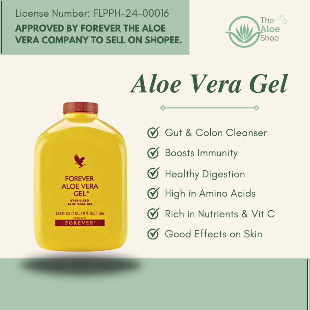 Aloe Vera Gel 1 Liter [forever Living] Authorized Distributor Flpph 24