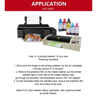 CUYI PVC | PET Sheet for ID Printing, Bag Tag & Calling Card Making A4 ...