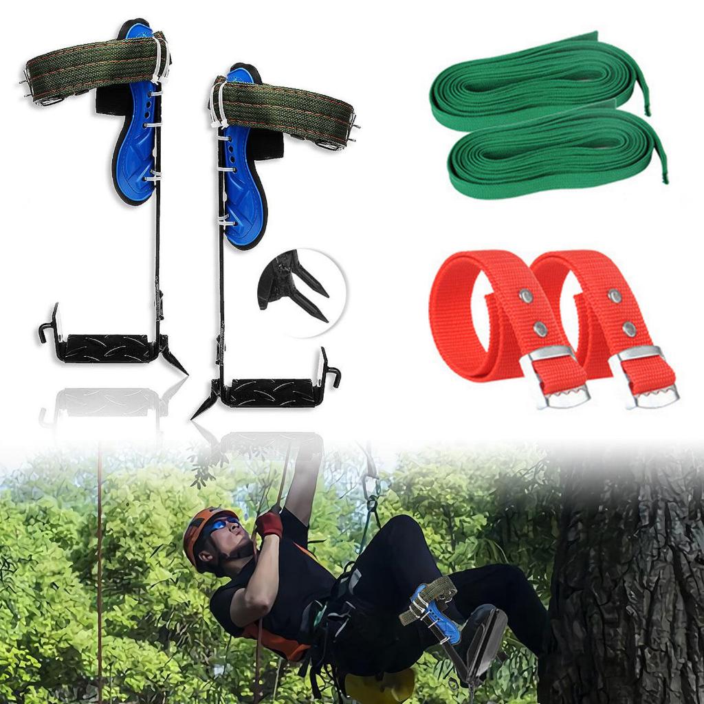 Tree Pole Climbing Spike Set 2 Gears Steel Claw Climbing Tree Spikes ...