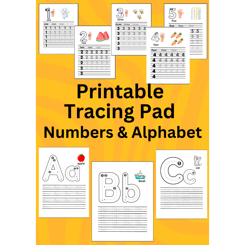 free pencil! Tracing pad for kindergarten and preschool | Shopee ...