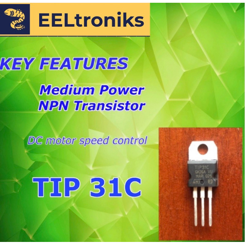 TIP 31C TIP31C MEDIUM POWER TRANSISTOR ORIGINAL | Shopee Philippines