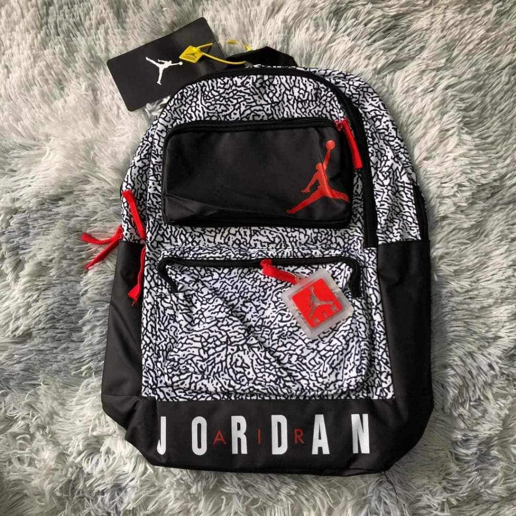 High Quality COD Jordan Cement Flight Original Backpack Unisex | Shopee ...