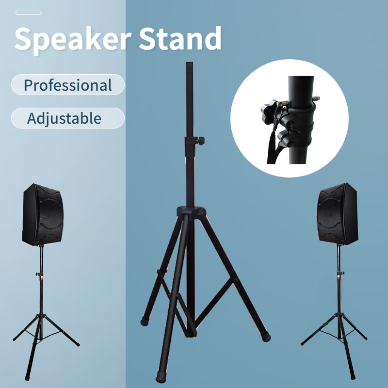 SPS-502 djustable Speaker Stand Professional Tripod Base Speaker Stand(Black) | Shopee Philippines