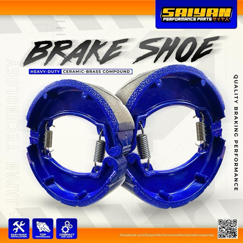 Saiyan Brake Shoe All Mio / Aerox / Click / Beat | Shopee Philippines