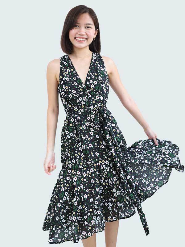 Hey Riley Tatiana Dress (White Polkadot, Mint Polkadot and Black Floral ...