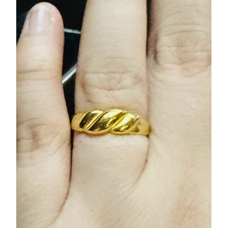 18K Saudi Gold Ladies Ring | Shopee Philippines