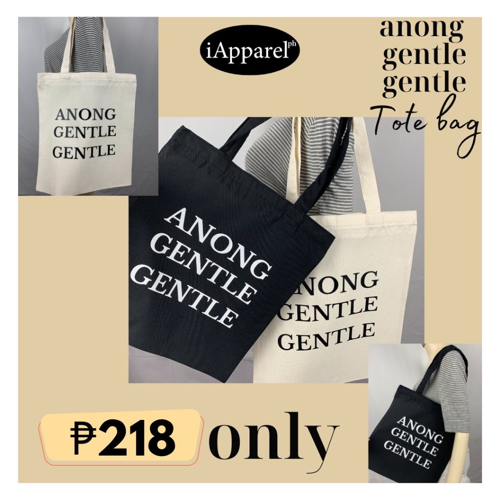 GENTLE WOMAN PARODY ANONG GENTLE GENTLE TOTE BAG WITH ZIPPER ...