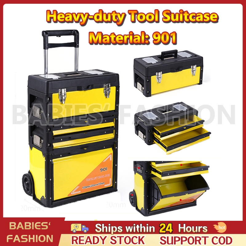 Heavy Combined Pull rod toolbox Duty Portable Detacheable Hardware ...