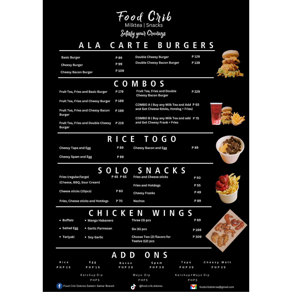 LAMINATED MENU BOARD | Shopee Philippines