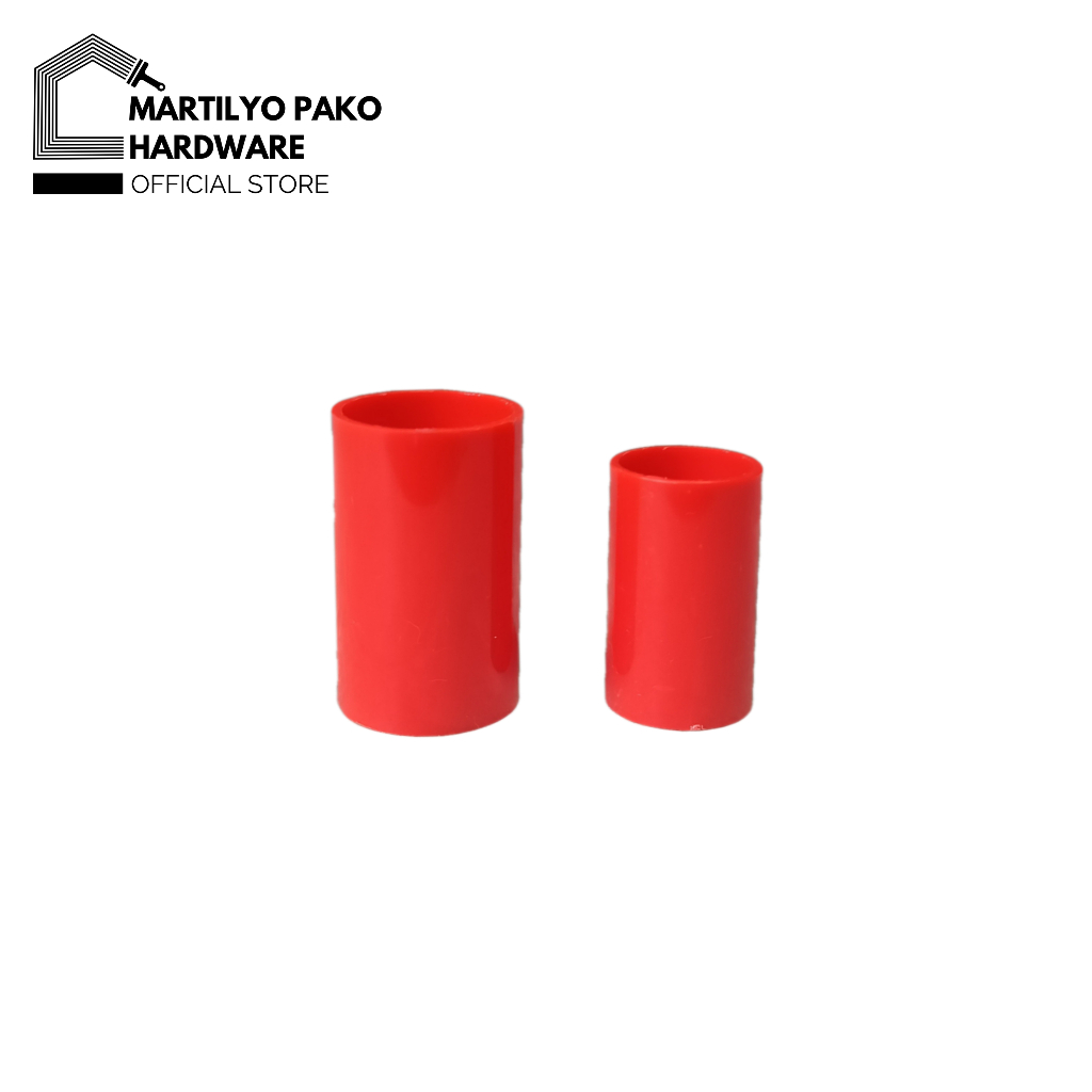 ECODEX Red Orange PVC Coupling 1/2 inch or 20mm and 3/4 inch or 25mm ...