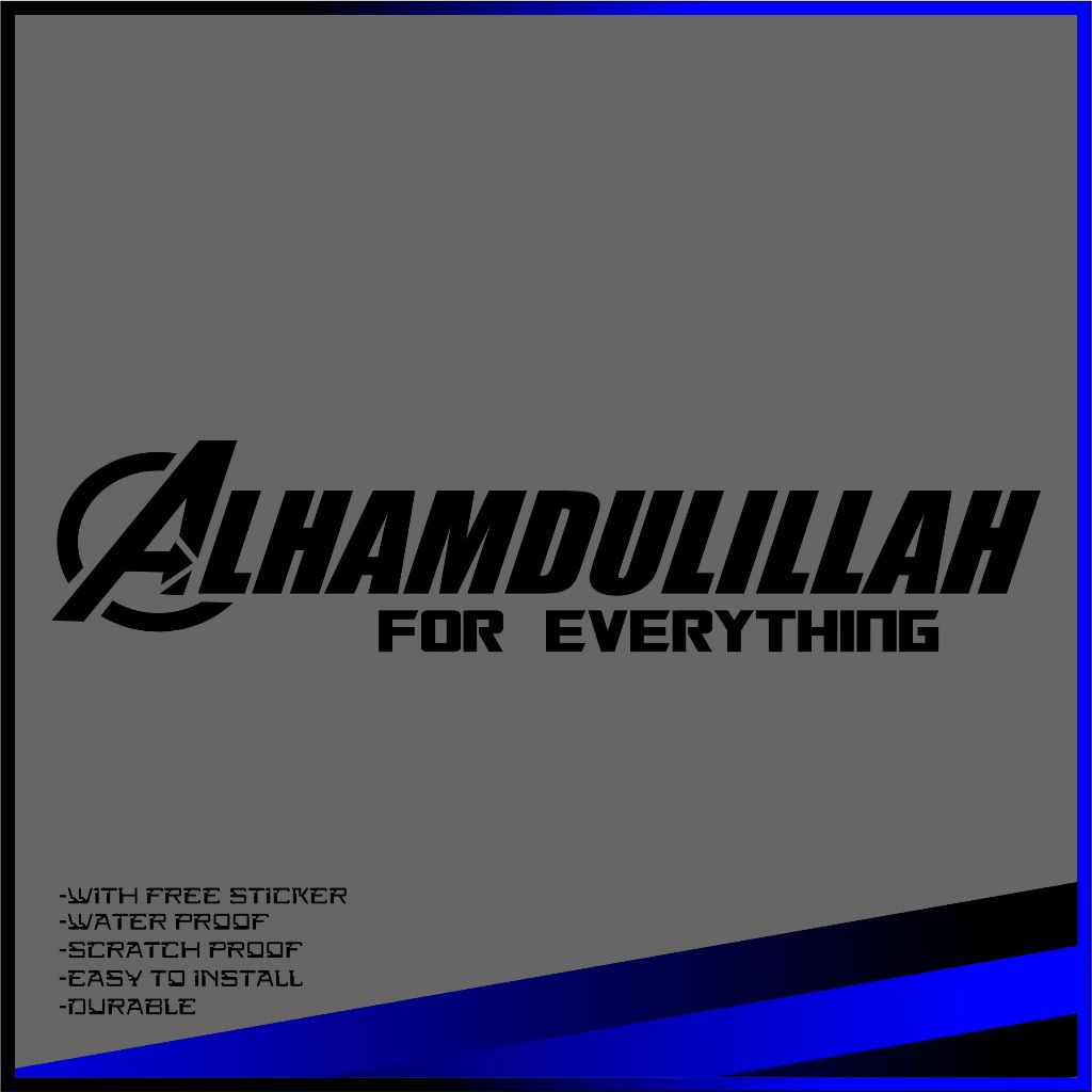 Mashallah Islamic Car Stickers and Vinyl Decals(Stiker Potong Cermin ...
