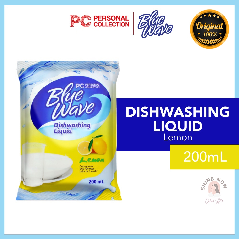 Pc Blue Wave Dishwashing Liquid 200ml anti-bacterial, tanggal sebo ...