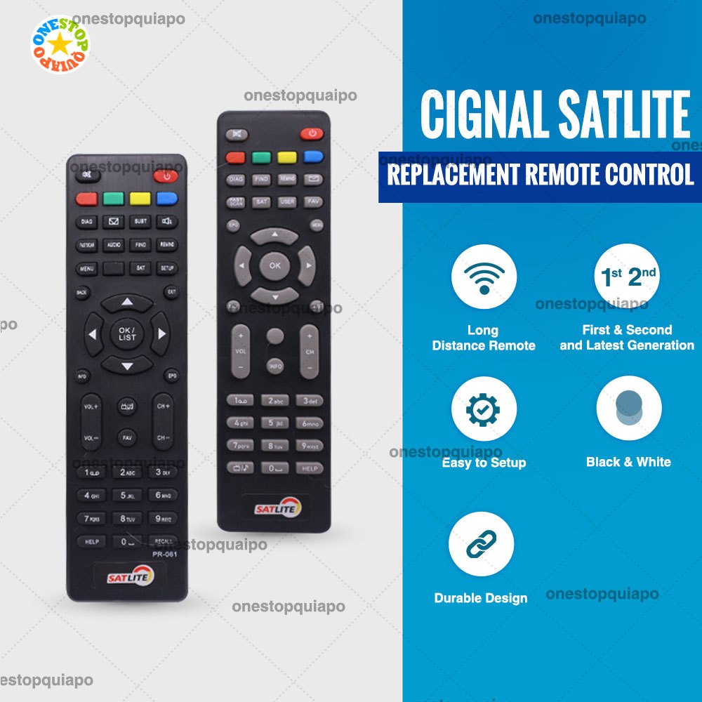 OSQ Replacement Cignal Remote Control for Cignal Satlite TV box First ...
