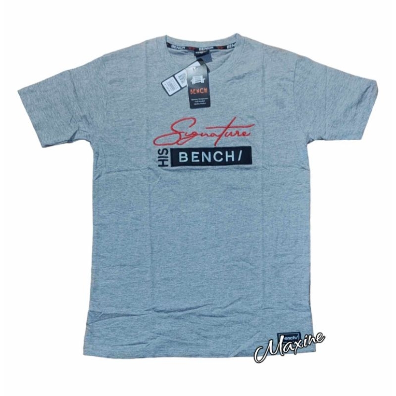 BENCH Men's Tshirt Branded Overrun ( Embroid Print ) | Shopee Philippines