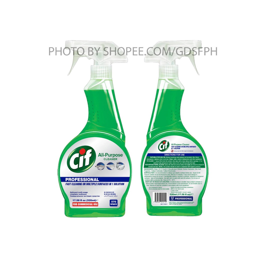 CIF Professional All Purpose Cleaner 520ml Made in UK GDSFPH_S4 ...