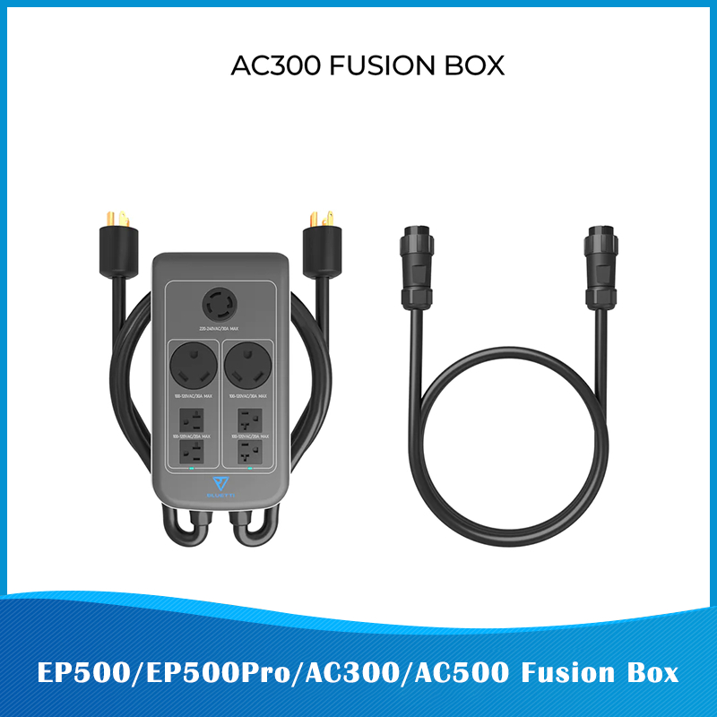 Bluetti Power Station EP500 / EP500Pro / AC300 / AC500 Fusion Box with ...