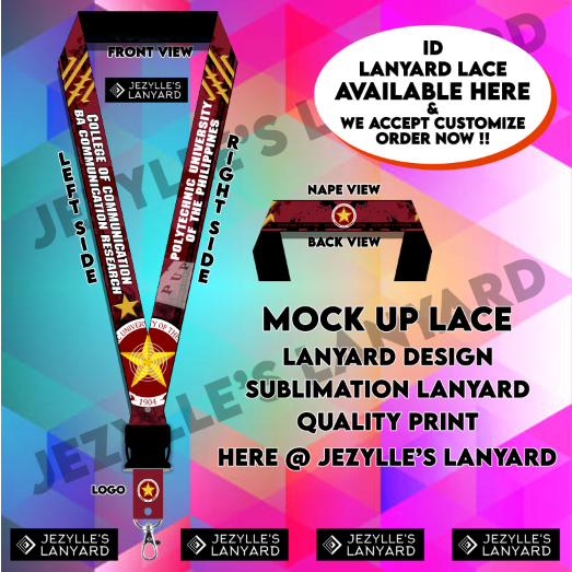 PUP - ID LANYARD - CUSTOMIZED - QUALITY - LACE - | Shopee Philippines