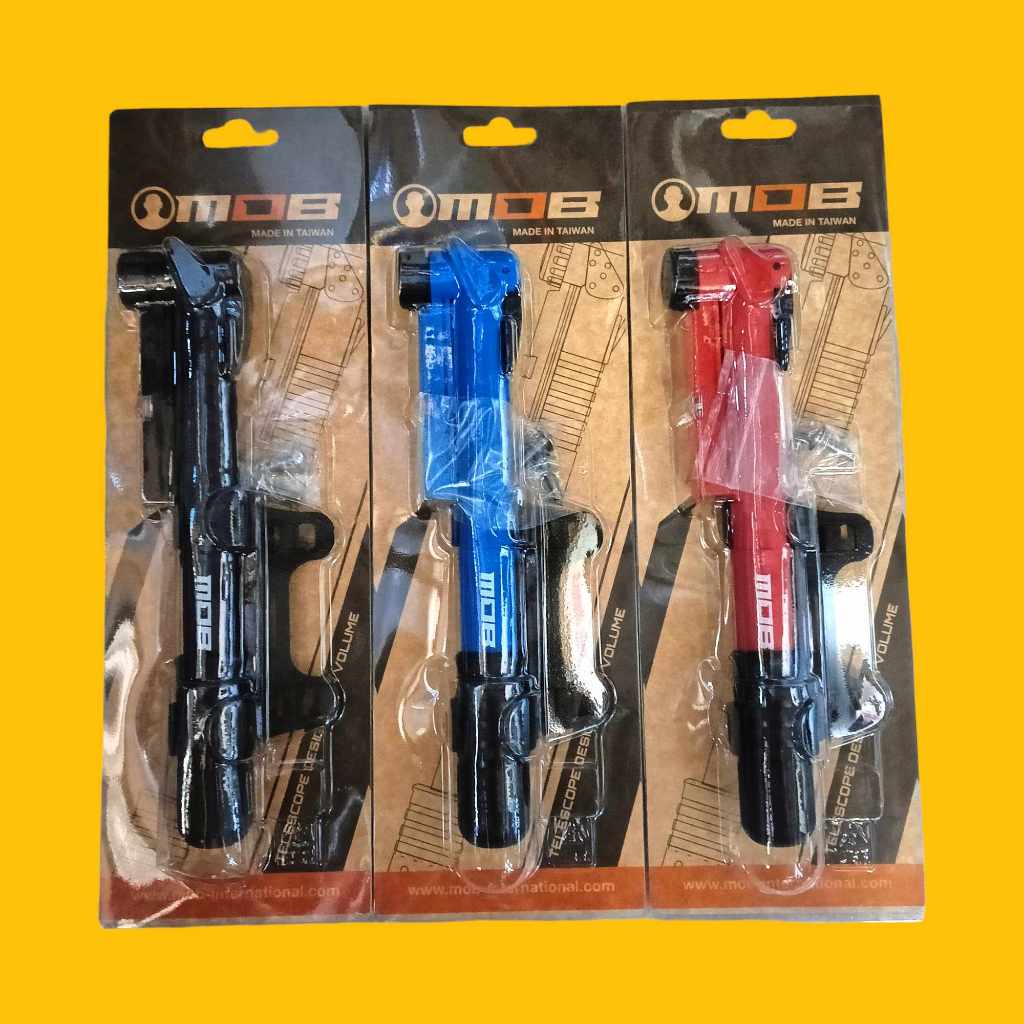 MOB MINI AIR PUMP DUAL ACTION WITH GUAGE FOR PRESTA AND SCHRADER VALVE COMPATIBLE | Shopee ...