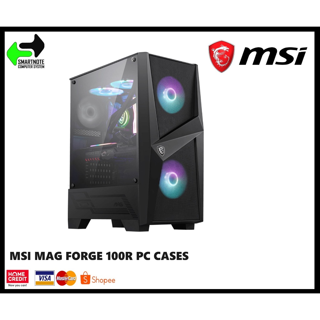 MSI MAG FORGE 100R PC CASES | Shopee Philippines