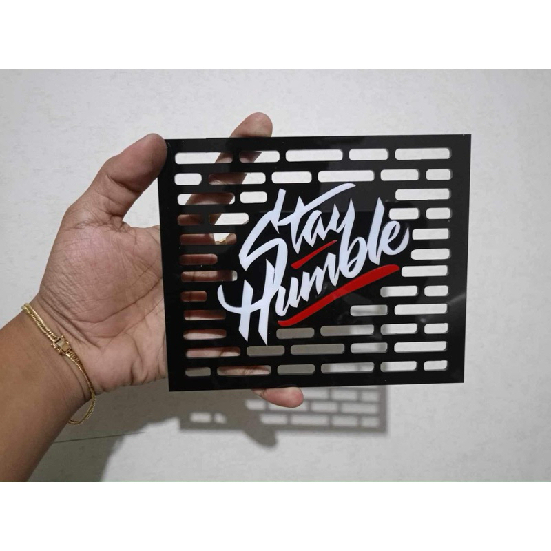 STAY HUMBLE radiator cover for nmax, aerox, mxi, honda click | Shopee ...