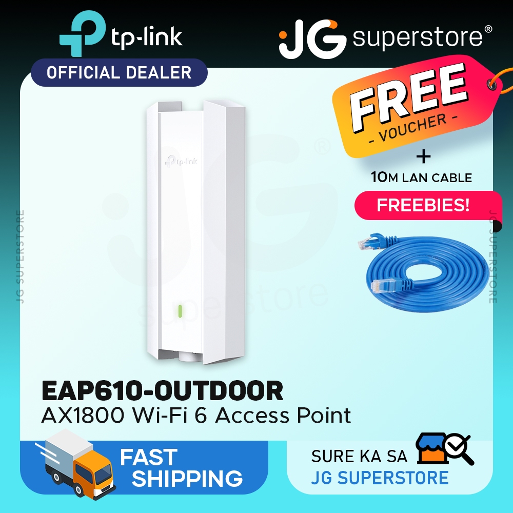 TP-Link EAP610-Outdoor AX1800 Dual Band Indoor/Outdoor Wi-Fi 6 Access ...