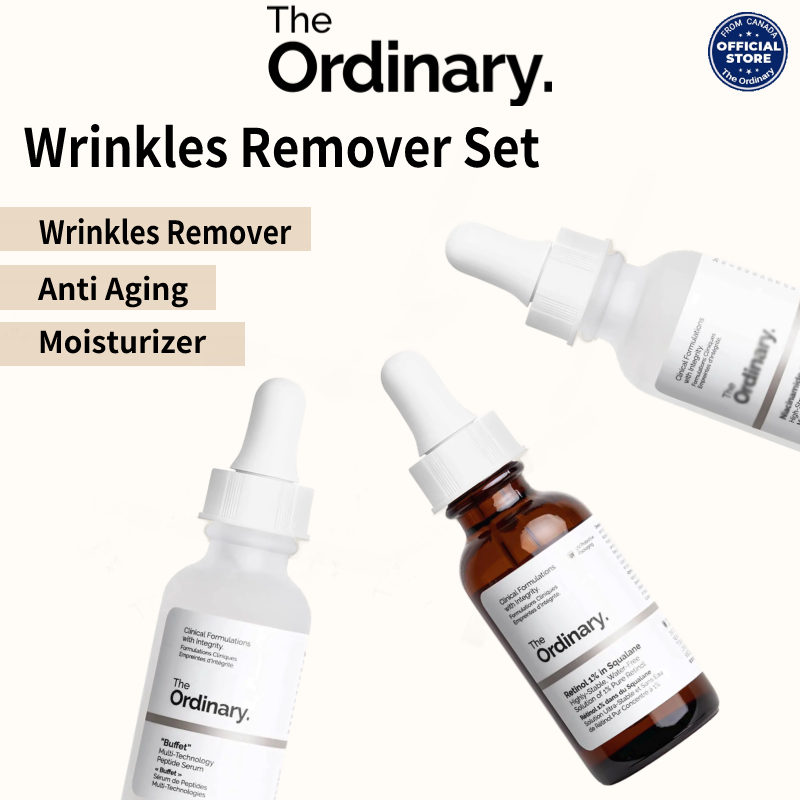 The Ordinary Wrinkles Remover Set Anti Aging Moisturizer Retinol 1% ...