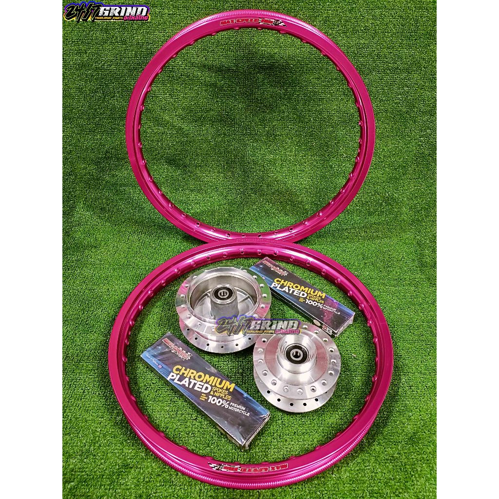 HONDA WAVE / XRM / DASH THAILAND CONCEPT RIM + HUB + SPOKES RIM SET 17s ...