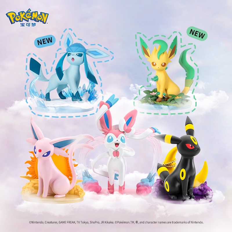 Funism Pokémon Eevee Evolution Prime Figure Sylveon Glaceon Leafeon