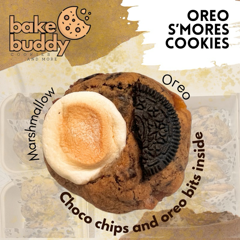 Oreo Smores Cookies 50 grams per piece | Bake Buddy PH cookies | Cookie gift giveaway | Shopee ...