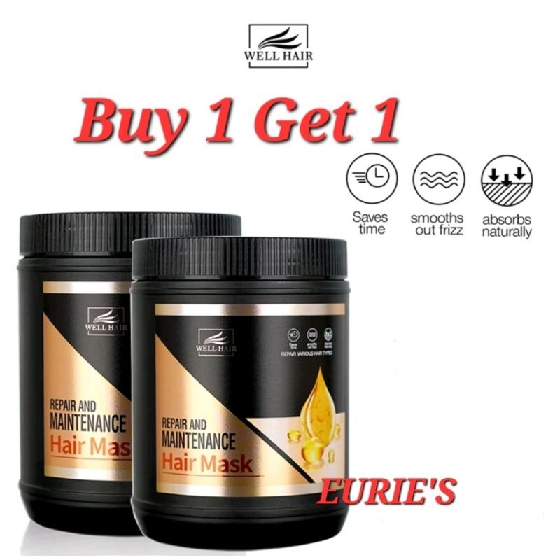 WELL HAIR MASK, Buy1 Get1,MAINTENANCE HAIR MASK | Shopee Philippines