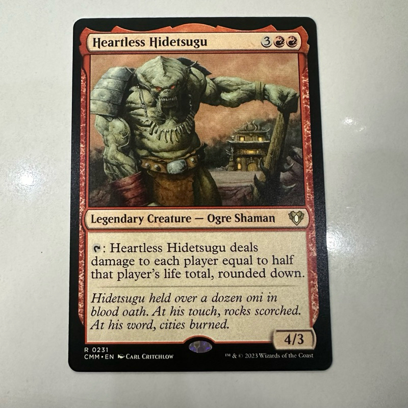 HEARTLESS HIDETSUGU | CMM COMMANDER MASTERS | RED | MTG MAGIC THE ...
