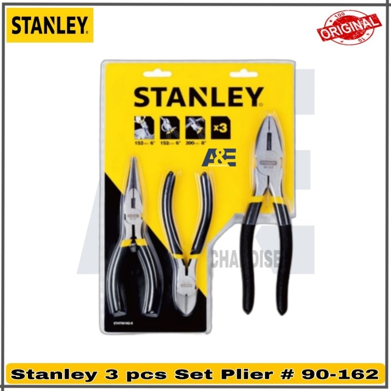 Stanley 3 Pcs Set Pliers #90-162 | Shopee Philippines