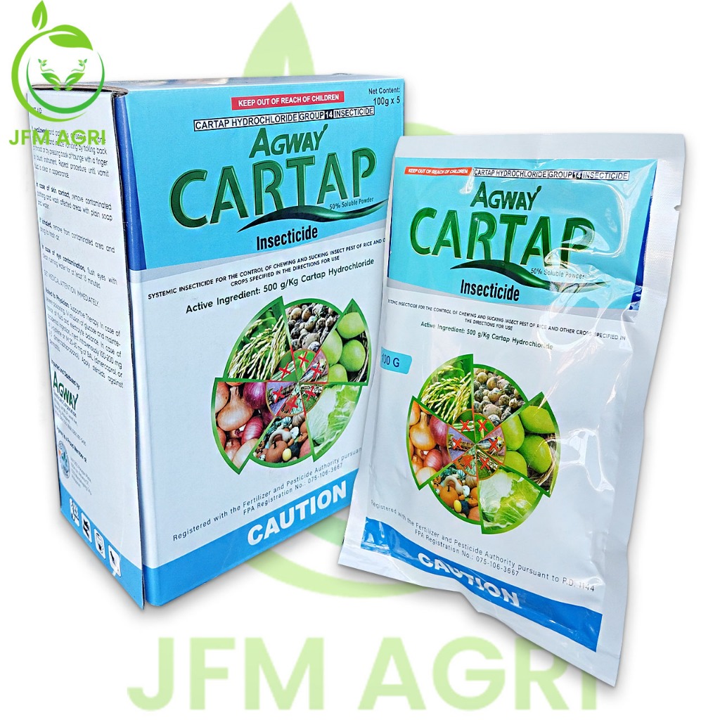 Agway Cartap 50 SP Systemic Insecticide 1 Box (100grams x 5 sachet ...