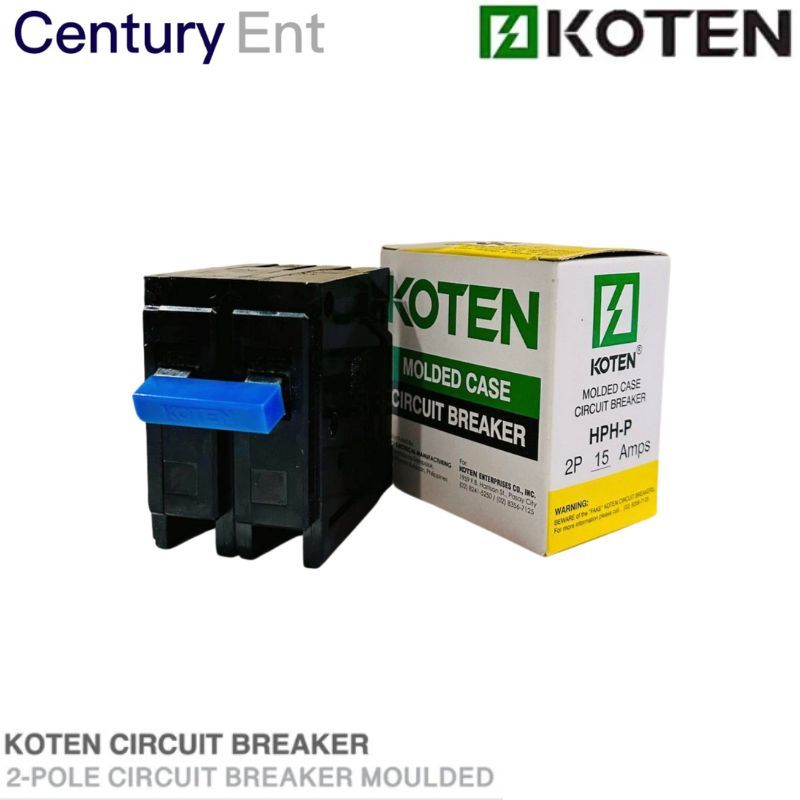 KOTEN Circuit Breaker Plug In 15A, 20A, 30A, 60A | Moulded Case | Shopee Philippines