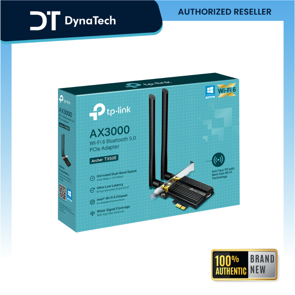 TP-Link Archer TX50E AX3000 Intel WiFi 6 Gigabit Dual Band 2.4GHz ...