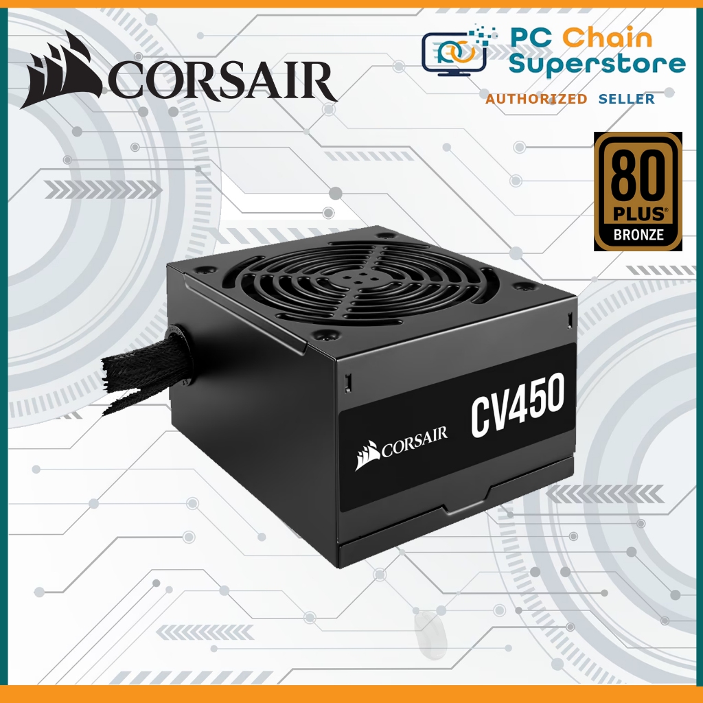 Corsair CV450 450W / CV550 / CX550 550W 80+ Bronze Certified Power ...