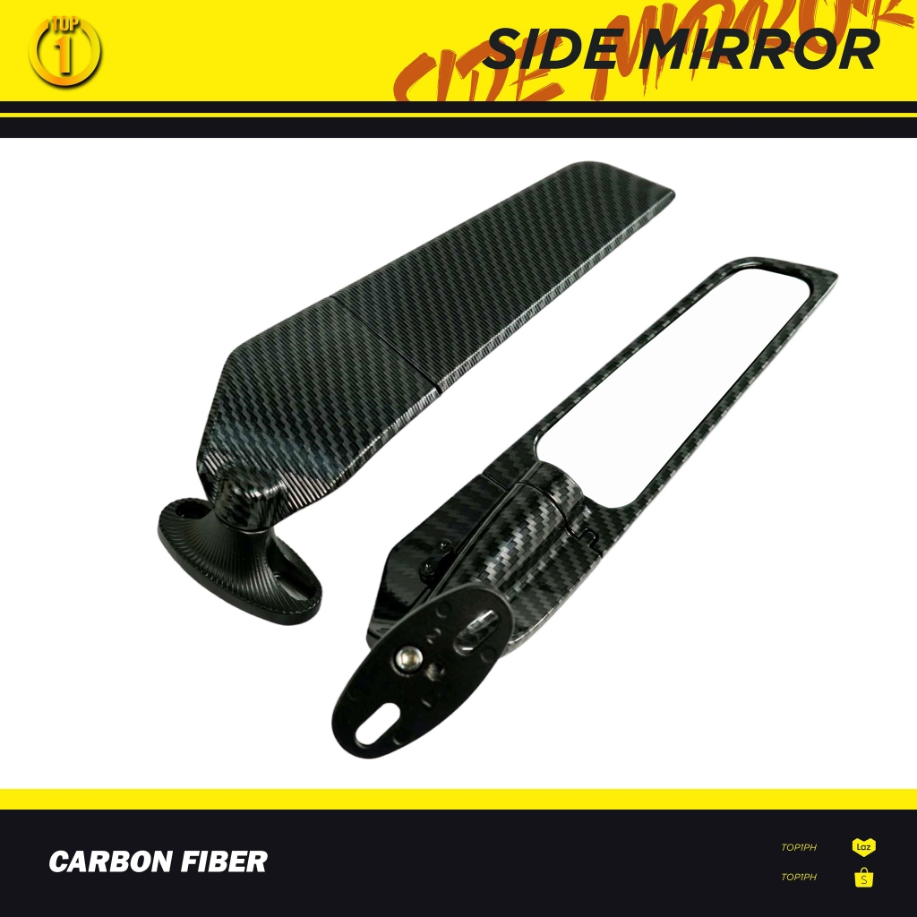 TOP1 PH Latest Upgraded Plus Version Stealth 1 Pair Side Mirror Sports ...