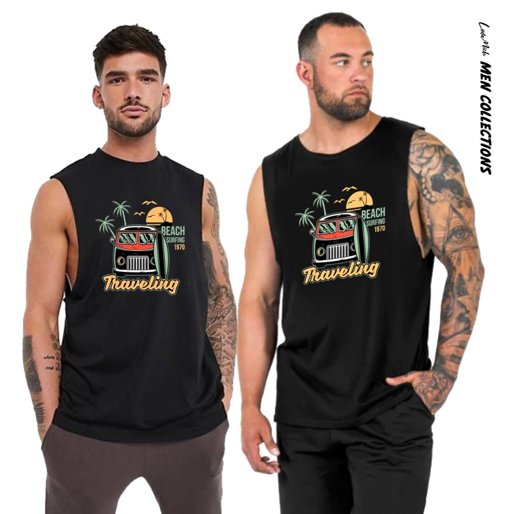 Muscle Tee Men 4XL 5XL Summer Sando Sleeveless Graphic Tank Top Unisex ...