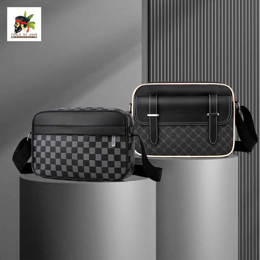 TNA Andy PU Leather Sling Bag Crossbody Bag Shoulder Bag for Men Formal ...