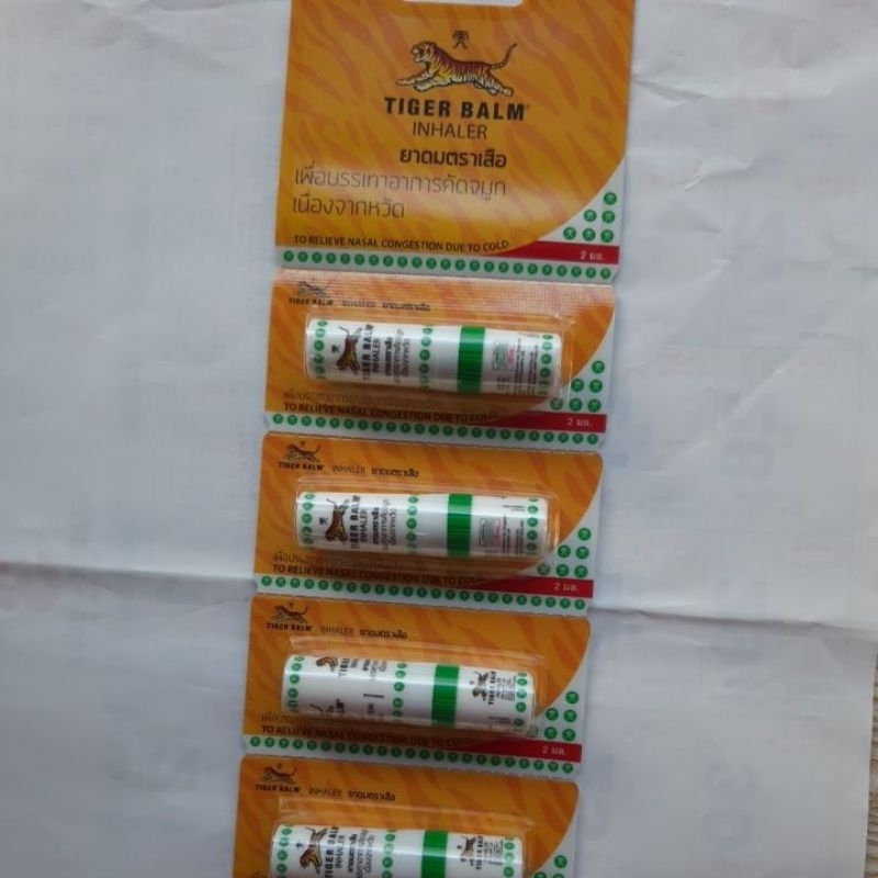 TIGER BALM INHALER to relelieve nasal congedtion due to cold | Shopee ...