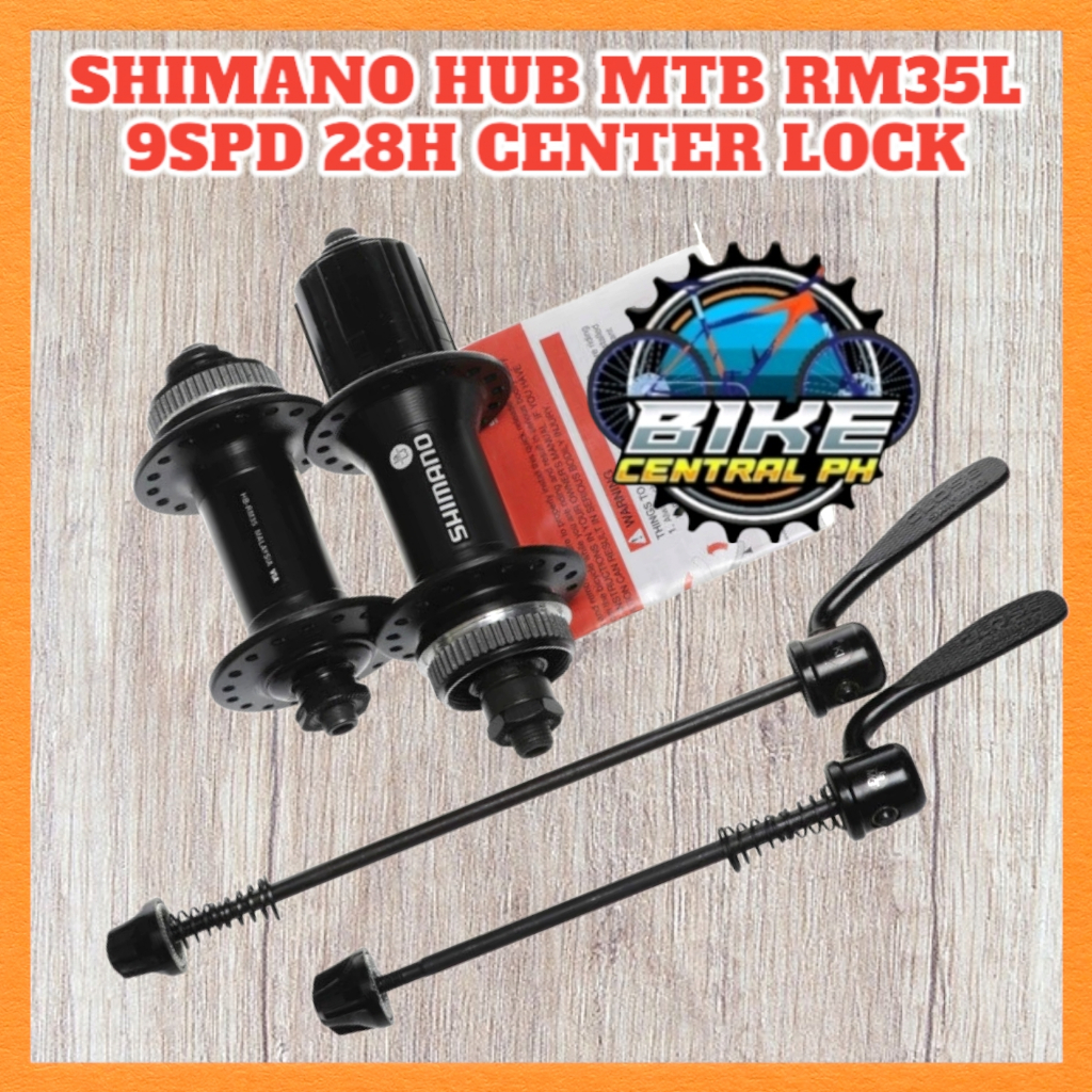 SHIMANO HUB MTB RM35L 9-SPD 28H CENTER LOCK F/R | Shopee Philippines