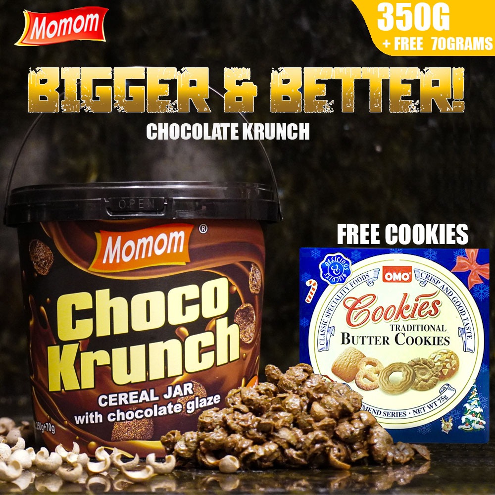 [FREE COOKIES] Momom Food Chocolate Krunch, Crunchy Cereal Snack with ...