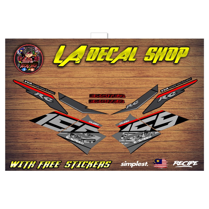 EXCITER RC 2023 DECALS FOR YAMAHA SNIPER 155 ONLY | Shopee Philippines